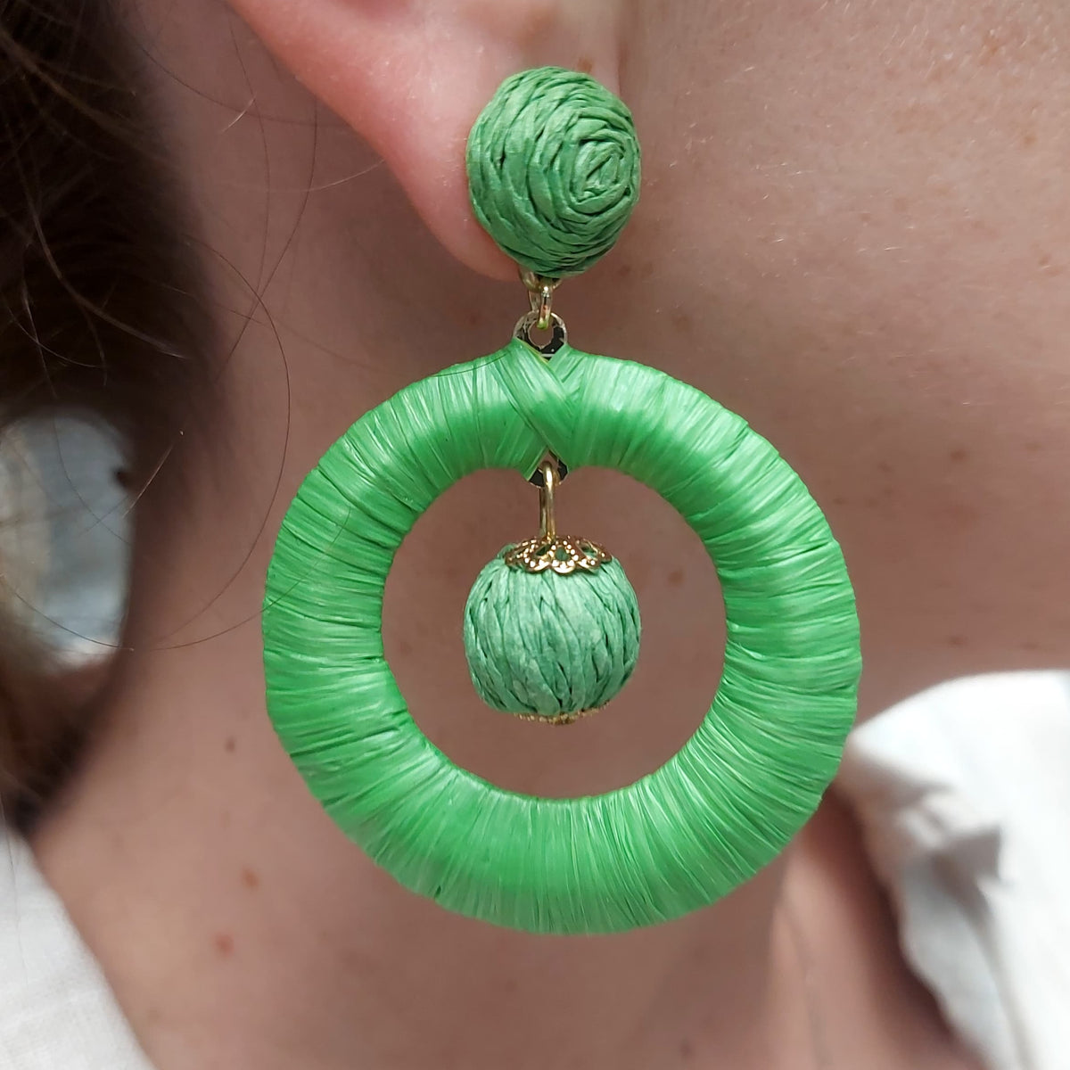 AROS RAFIA REDONDOS VERDE AR – tallerar